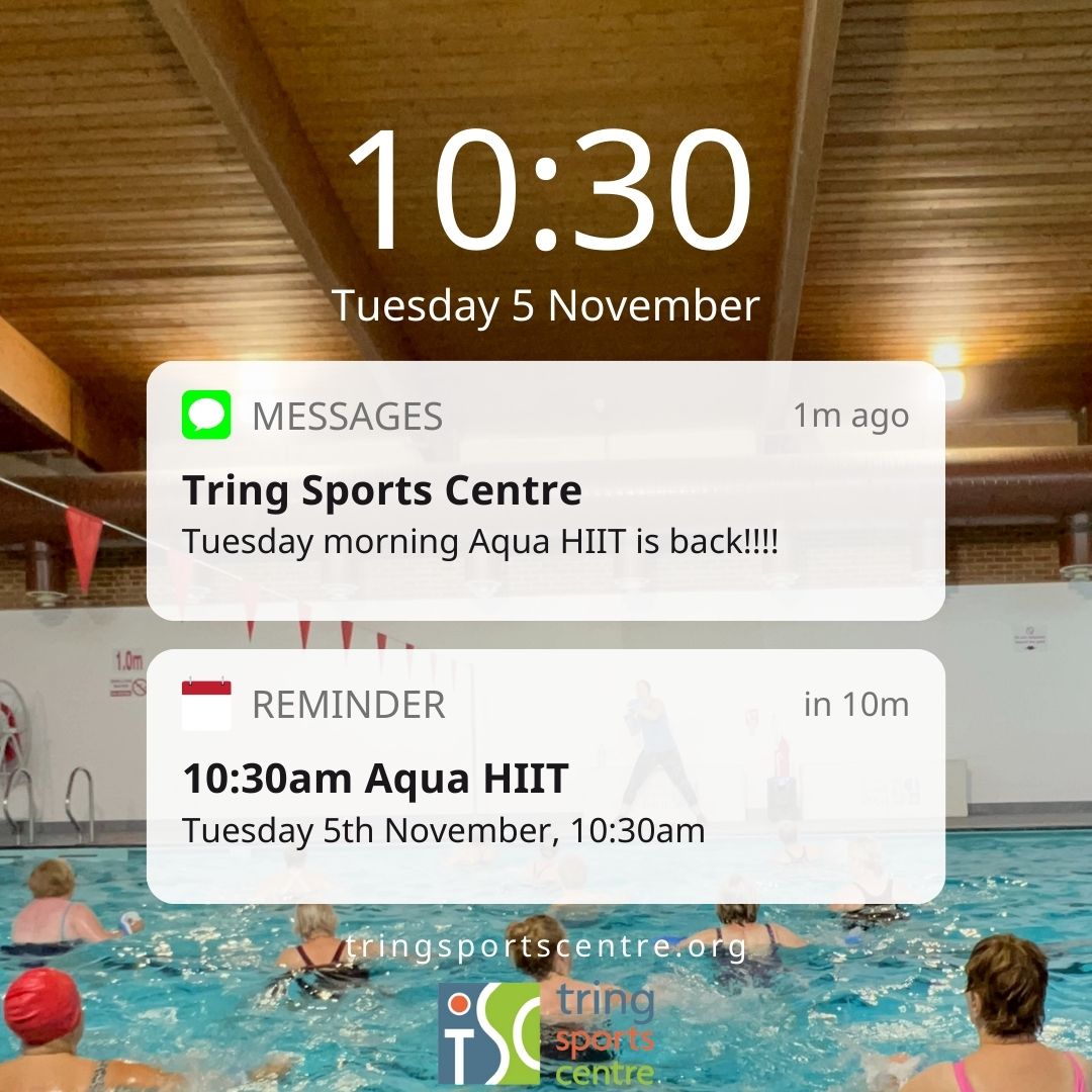 Tuesday Daytime Aqua is back!!! - Tring Sports Centre